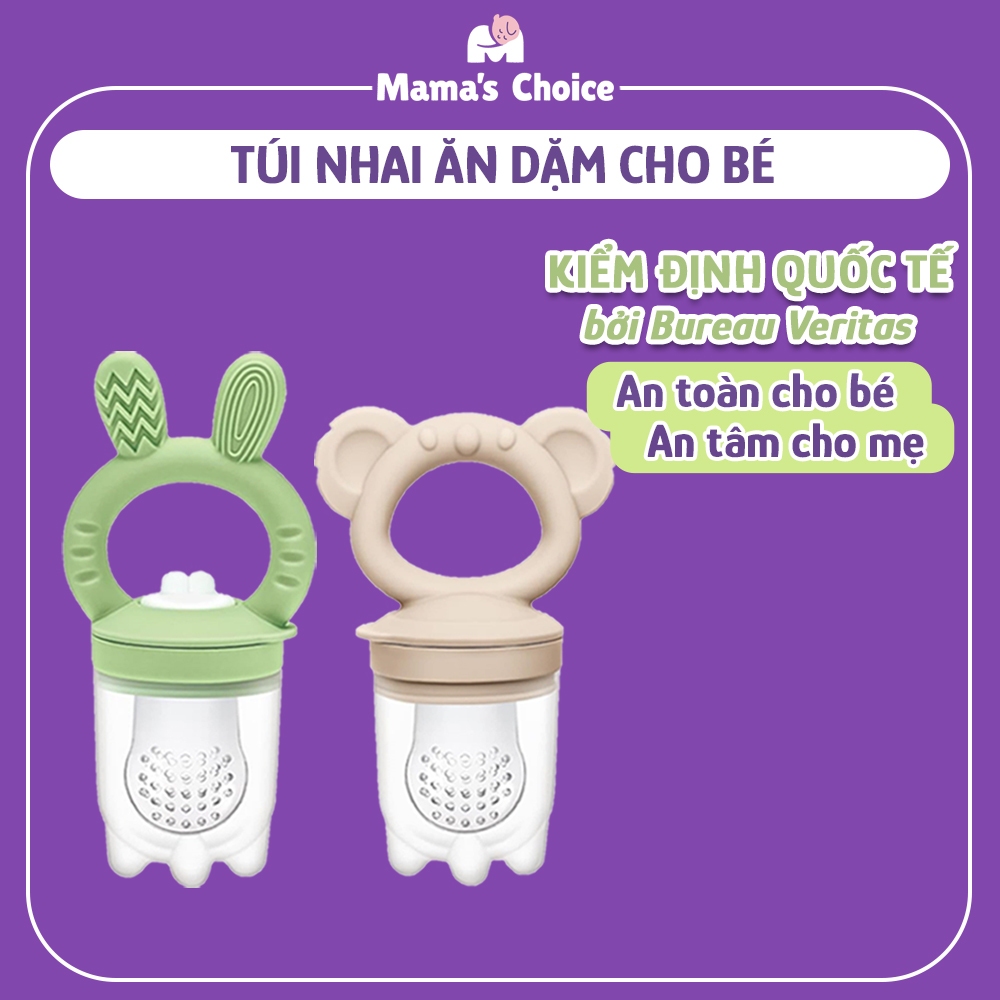 Túi Nhai Ăn Dặm Mama's Choice Cho Bé, Núm Nhai Hoa Quả Chống Hóc, Tặng ...