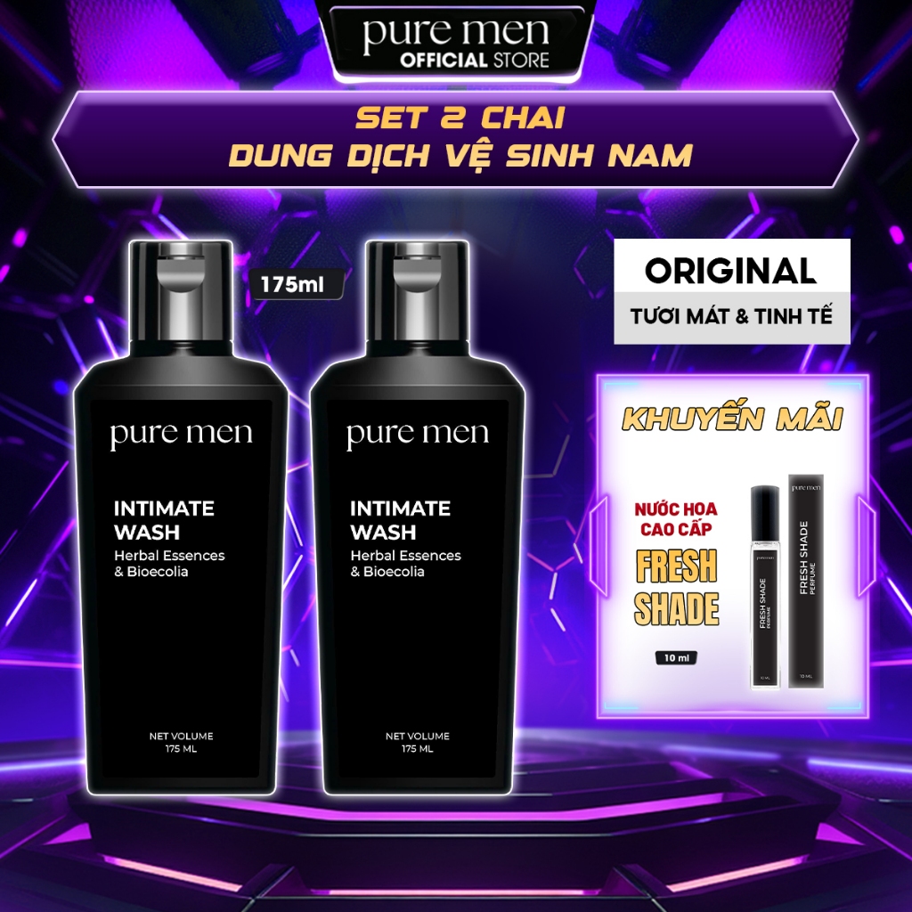 [COMBO 2] Dung Dịch Vệ Sinh Nam, DDVS Nam Pure Men Làm Sạch, Khử Mùi ...