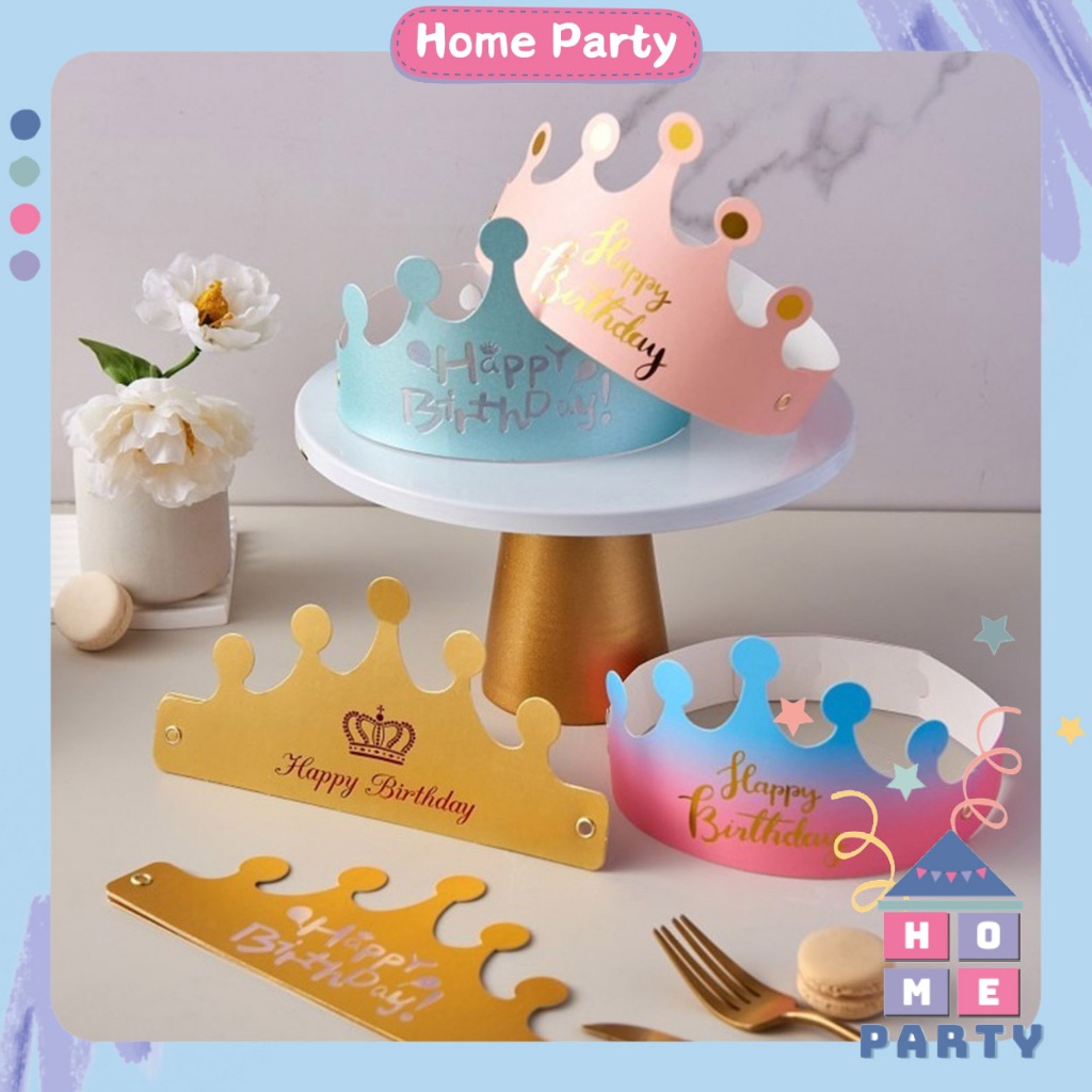 Vương miện giấy, Mũ Sinh Nhật Happy Birthday, Phụ Kiện Sinh Nhật Cho Bé ...