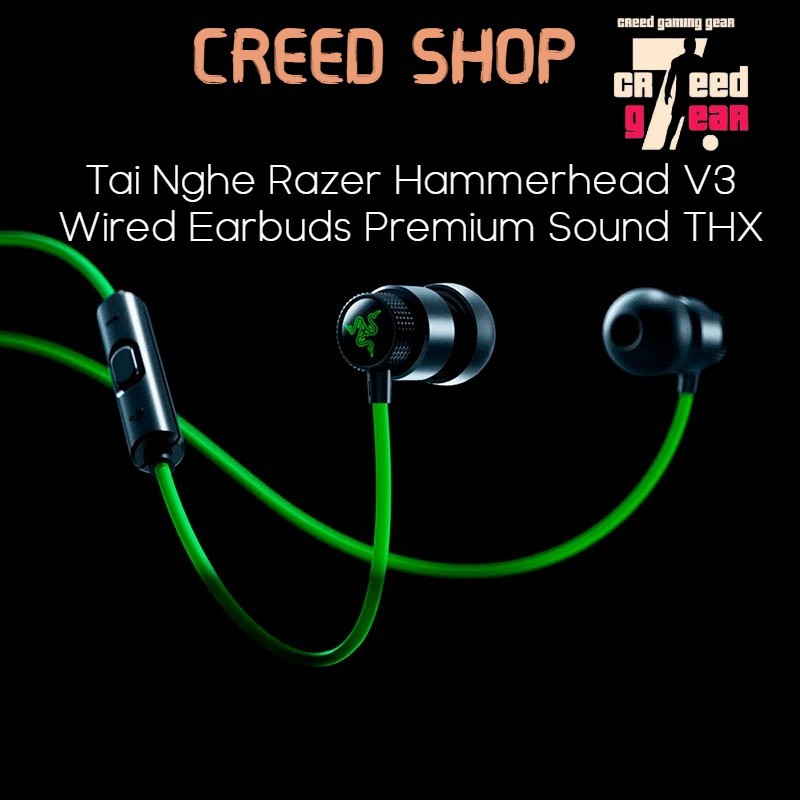 Tai nghe In-ear Razer Hammerhead V3 Wired - Hàng chính hãng | Shopee ...