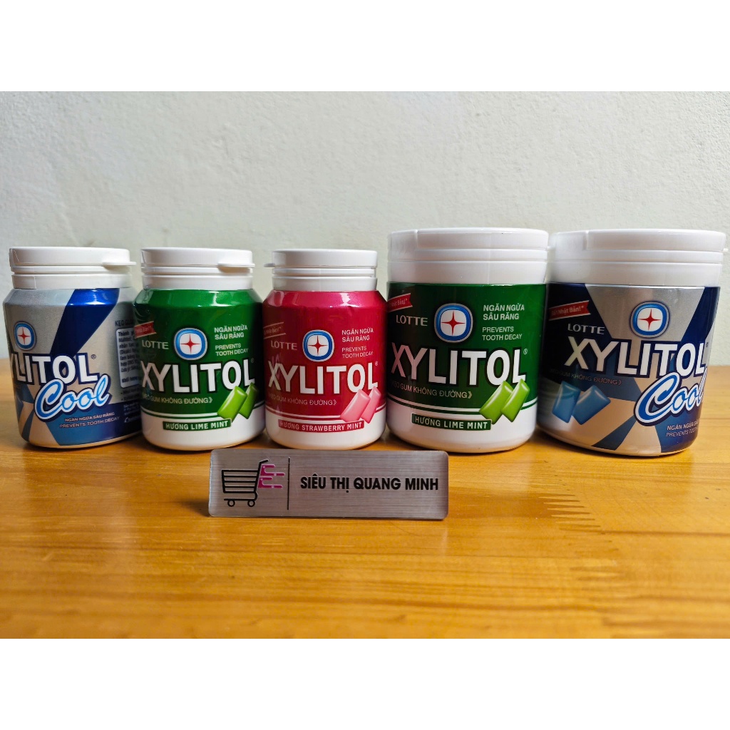 Lọ Kẹo Gum Không Đường Lotte Xylitol x 55,1g/130,6g | Shopee Việt Nam