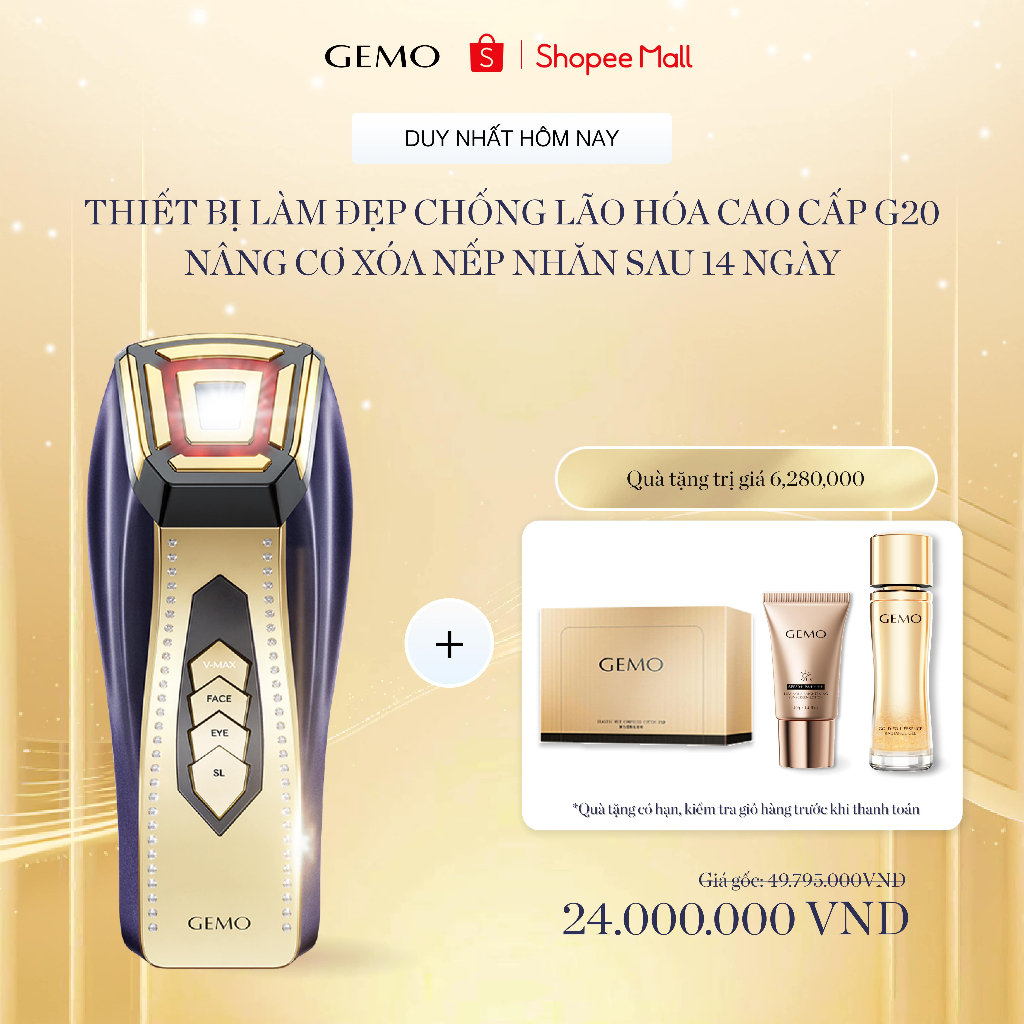 GEMO G20 - Thiết bị làm đẹp chống lão hóa cao cấp từ Thụy Sĩ G20 hỗ trợ nâng cơ, giảm nếp nhăn ...