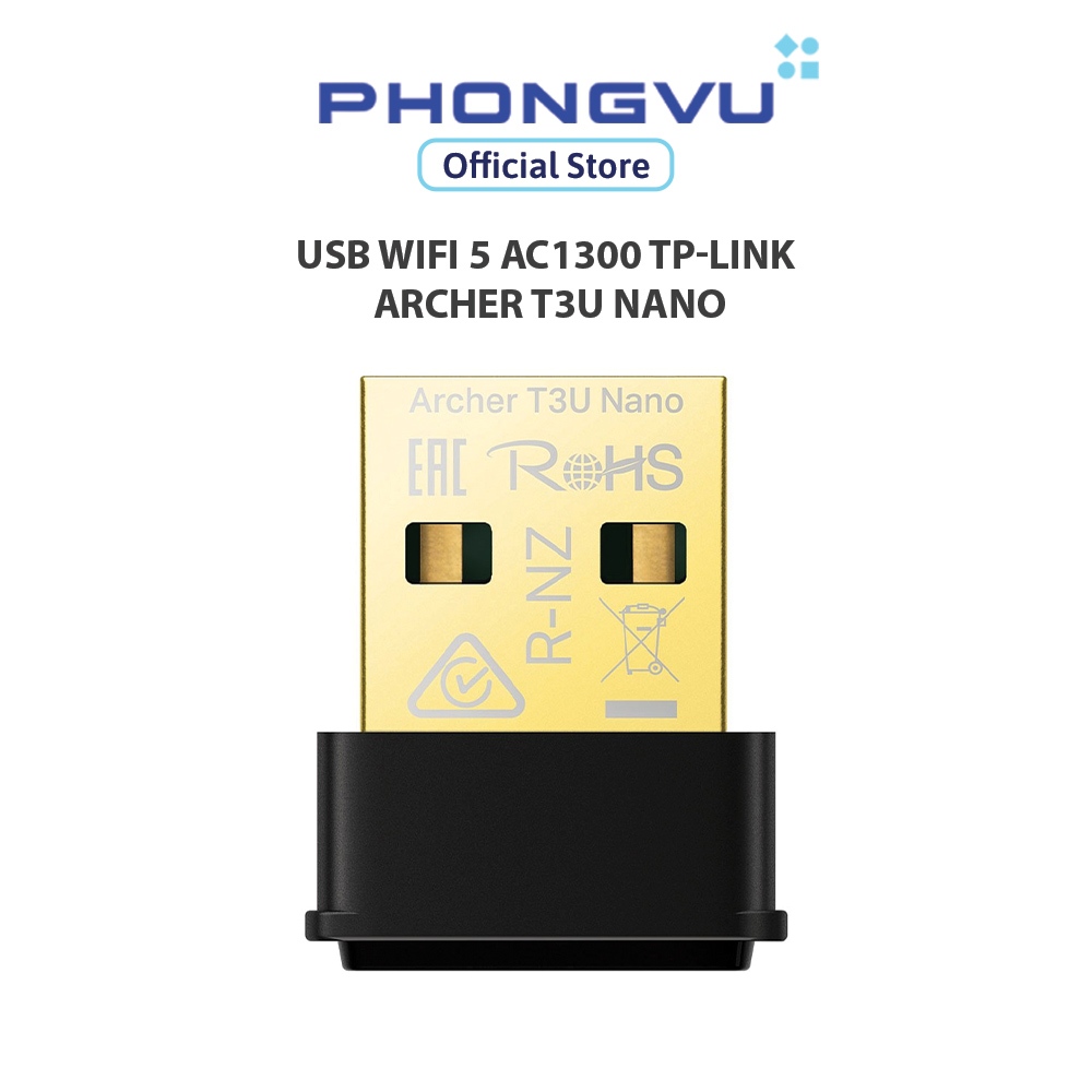 USB WiFi 5 AC1300 TP-Link Archer T3U Nano - Bảo hành 24 tháng | Shopee ...