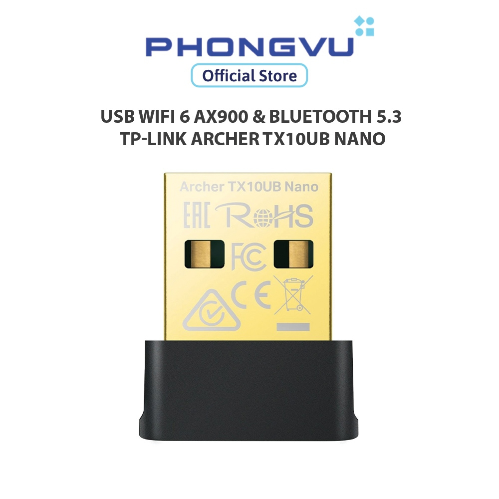 USB WiFi 6 AX900 & Bluetooth 5.3 TP-Link Archer TX10UB Nano - Bảo hành ...