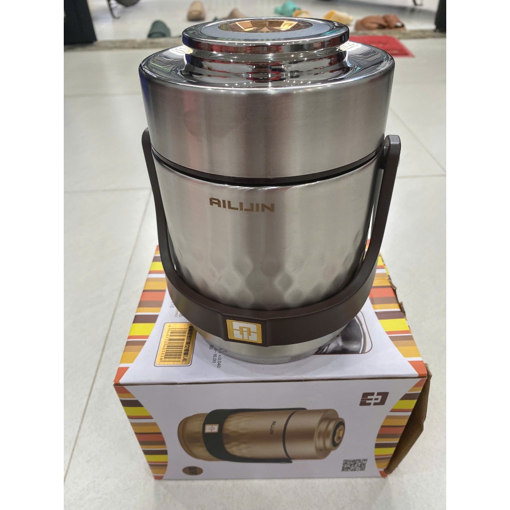 Cà Mên Kim Cương - Hộp cơm AILIJIN inox cao cấp giữ nhiệt 1L4 | Shopee ...