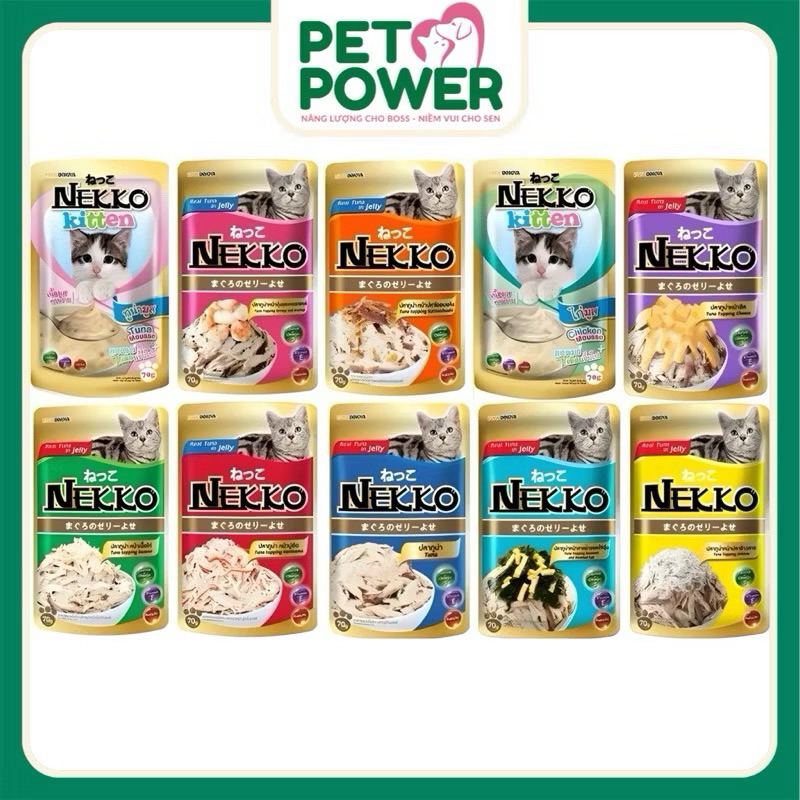 [HOẢ TỐC] Pate Thức Ăn Ướt Nekko Wet Food PATE Pet8 Cho Mèo 70G | Shopee Việt Nam