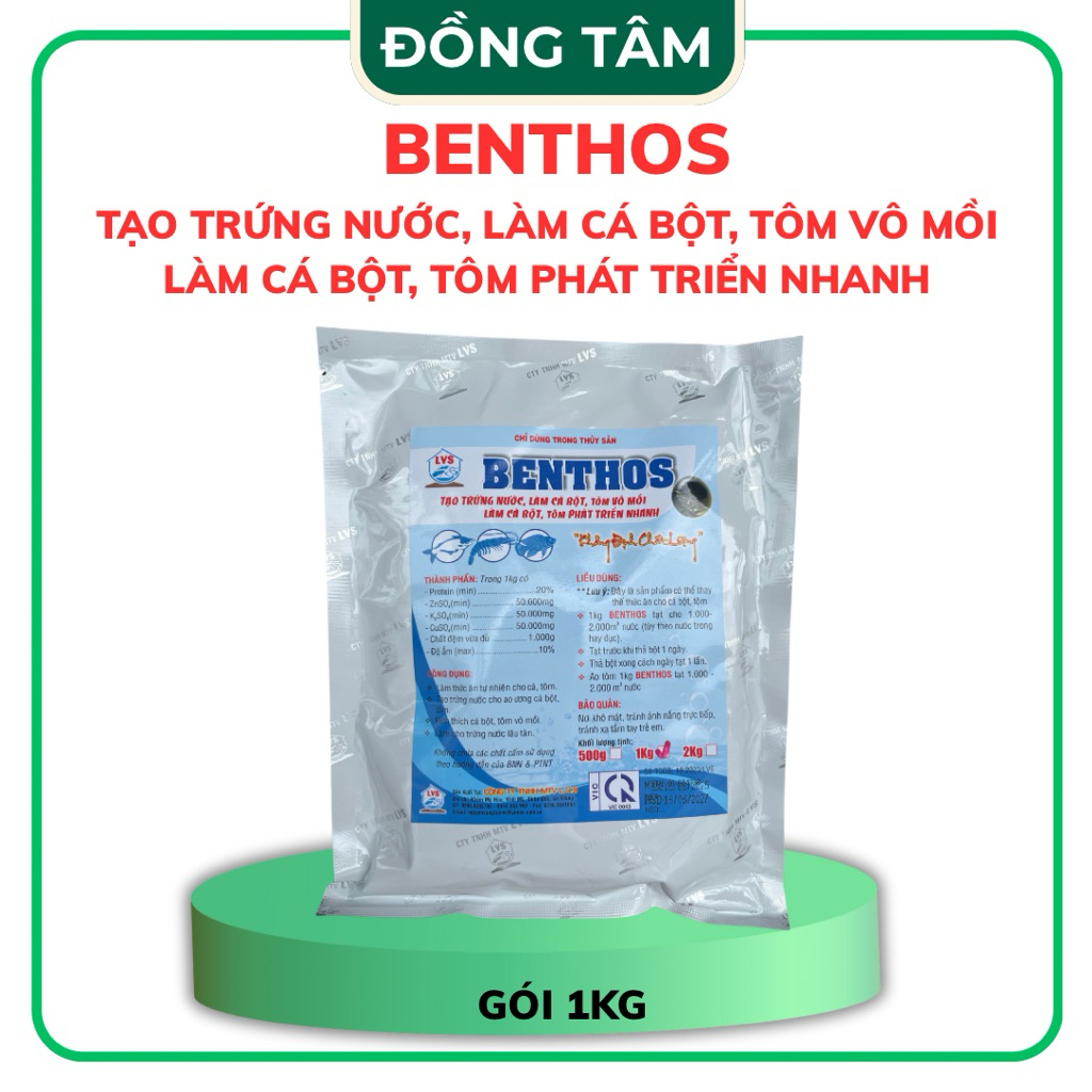 BENTHOS TẠO TRỨNG NƯỚC, GIÚP CÁ BỘT, TÔM CÁ VÔ MỒI, GIÚP CÁ BỘT, TÔM ...