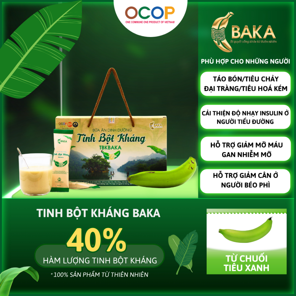 Tinh bột kháng TBK BAKA | Shopee Việt Nam
