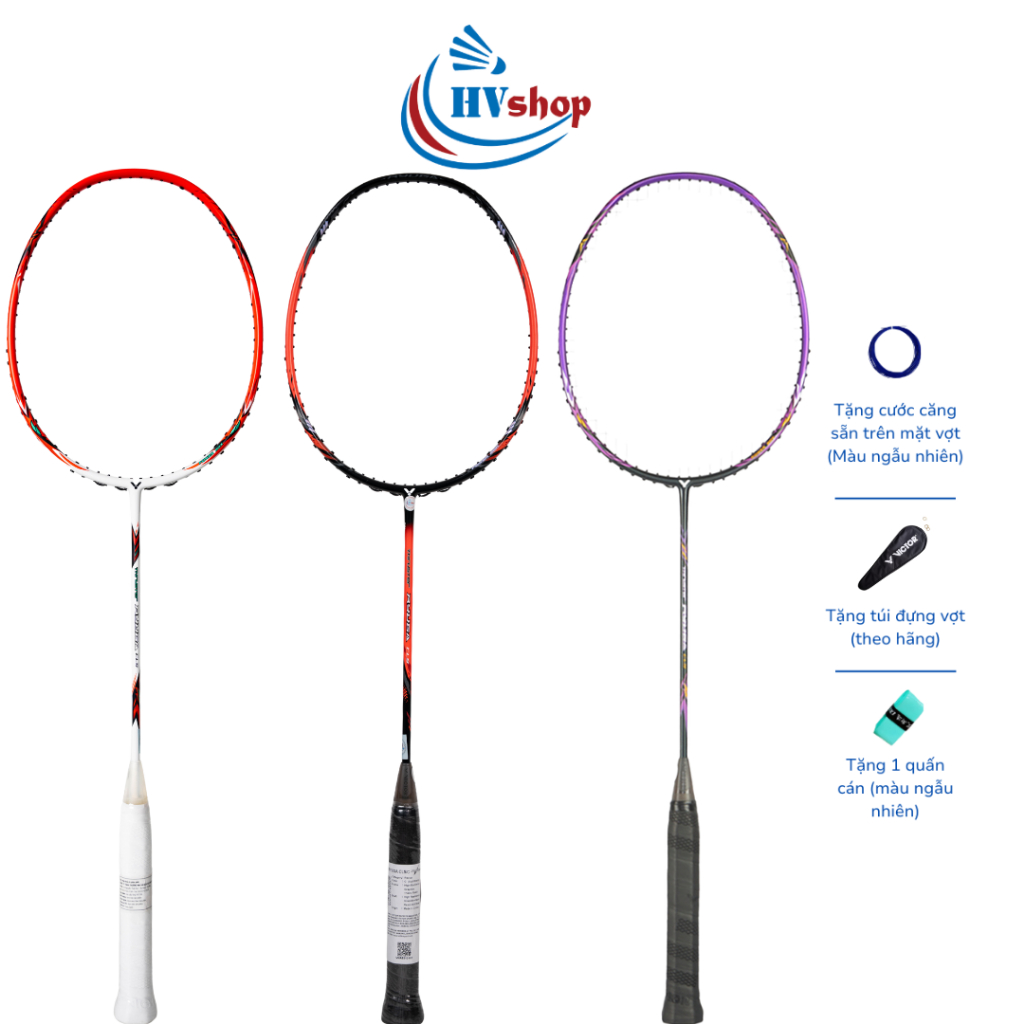 Vợt cầu lông Victor Ryuga CLS D, J màu đỏ, màu tím, tặng cước, bao đơn ...