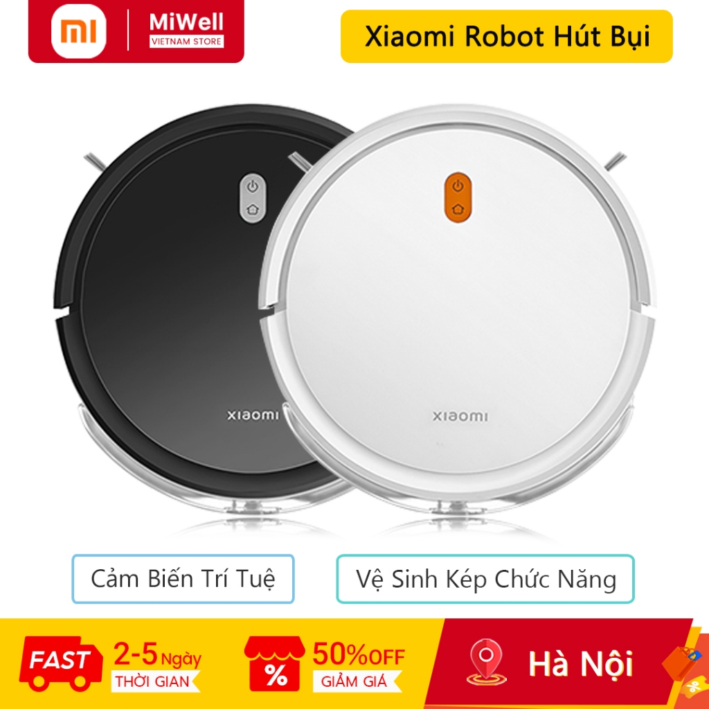 Xiaomi Robot Hút Bụi E5, Hút Lực Lớn 2000Pa, Thùng Rác Lớn 400ml, Điều ...