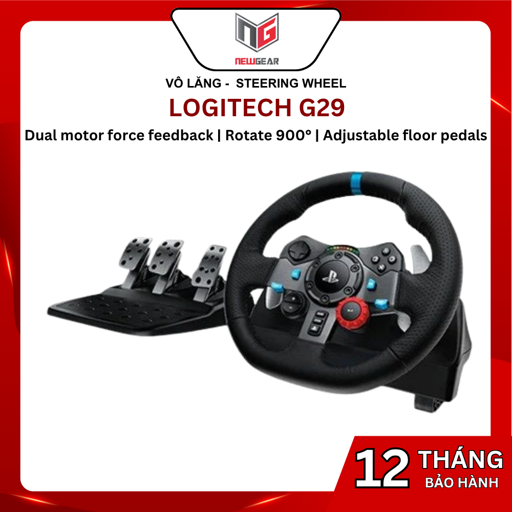 BỘ VÔ LĂNG LOGITECH G29 DRIVING FORCE + DRIVING FORCE SHIFTER – LỰC PHẢN HỒI CHÂN THỰC | Shopee ...