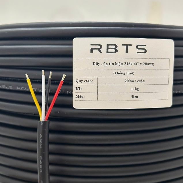 Dây cáp tín hiệu 4 lõi 2464 20awg, 22awg, 24awg, 26awg, 30awg | Shopee ...