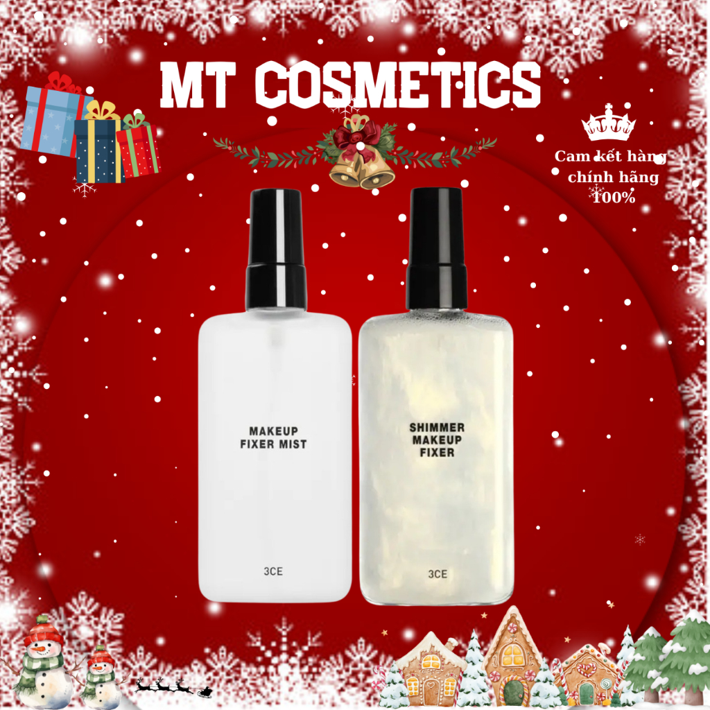 Xịt Khóa Nền 3CE Shimmer Makeup Fixer Ánh Nhũ 95ml | Shopee Việt Nam
