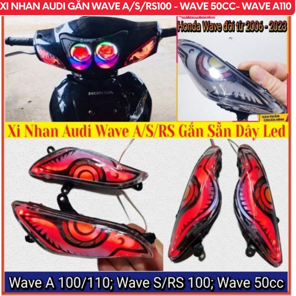 Nắp Xi Nhan Audi Gắn Wave A/S/RS 100cc, Wave A 110cc, Wave 50cc Đời ...
