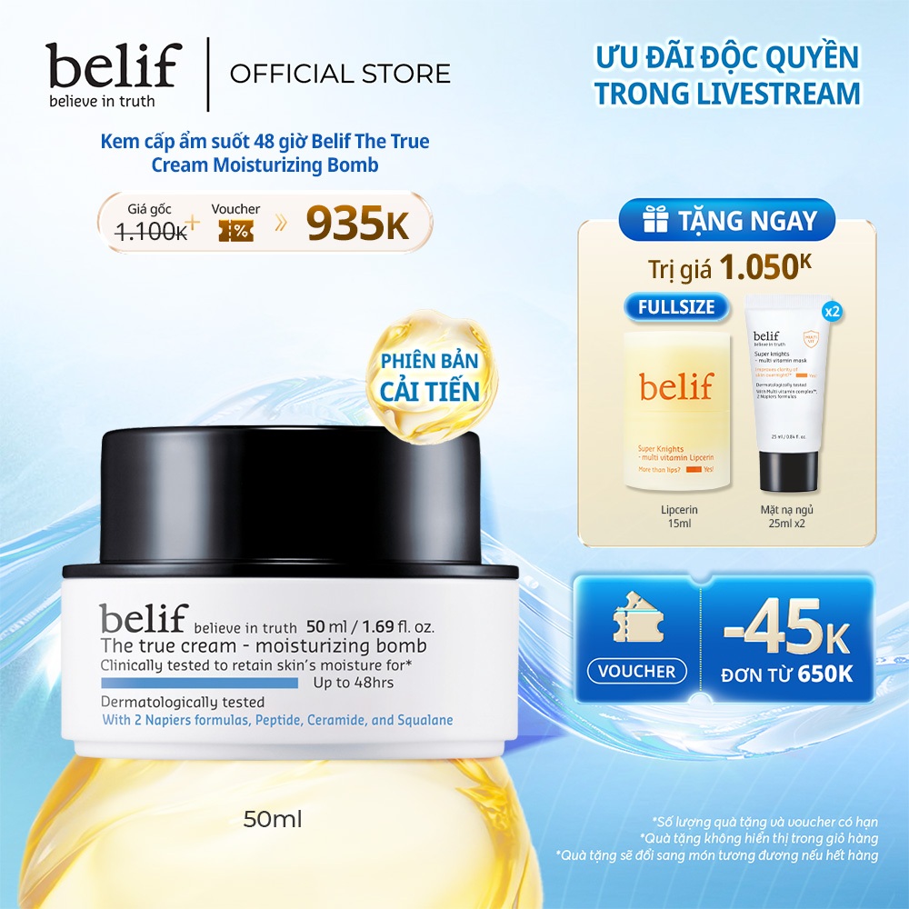 [belif Official x KOL Daily] Kem cấp ẩm suốt 48 giờ Belif The True ...
