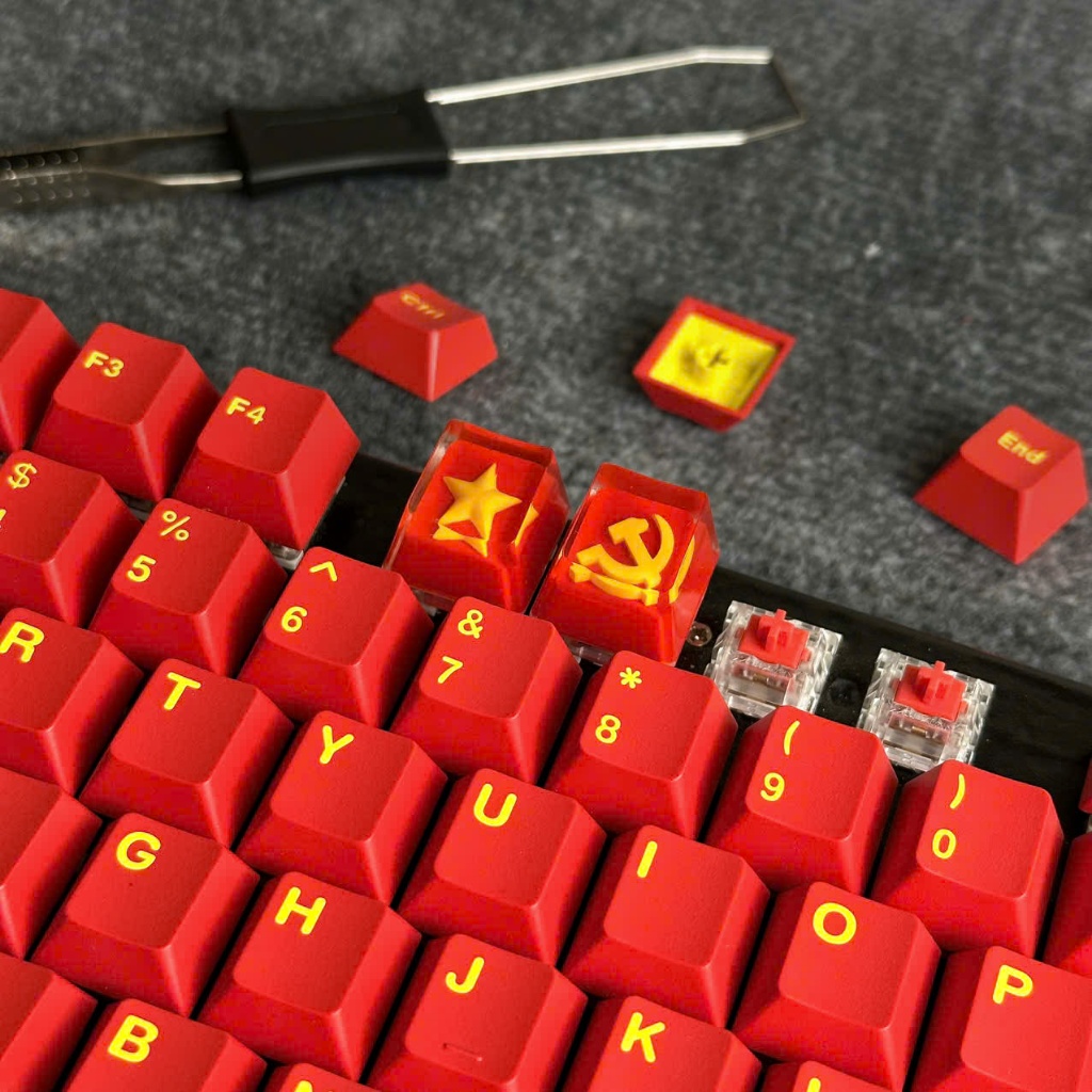 keycap cờ đỏ sao vàg việt nam cờ đảng, nút ấn bàn phím cờ quốc kỳ ...