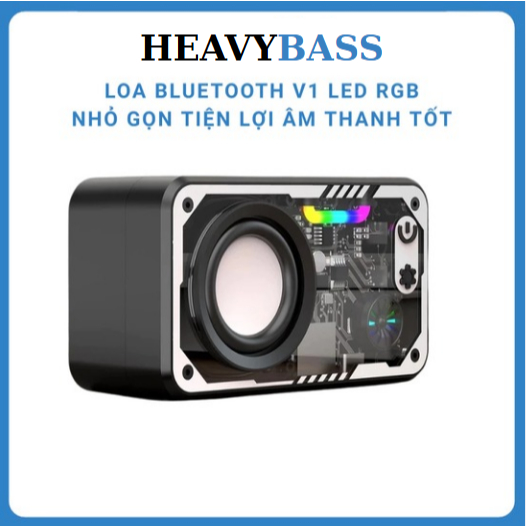 LOA BLUETOOTH BASS V1 BASS ẤM LED RGB Củ Loa Nghe Nhạc | Shopee Việt Nam