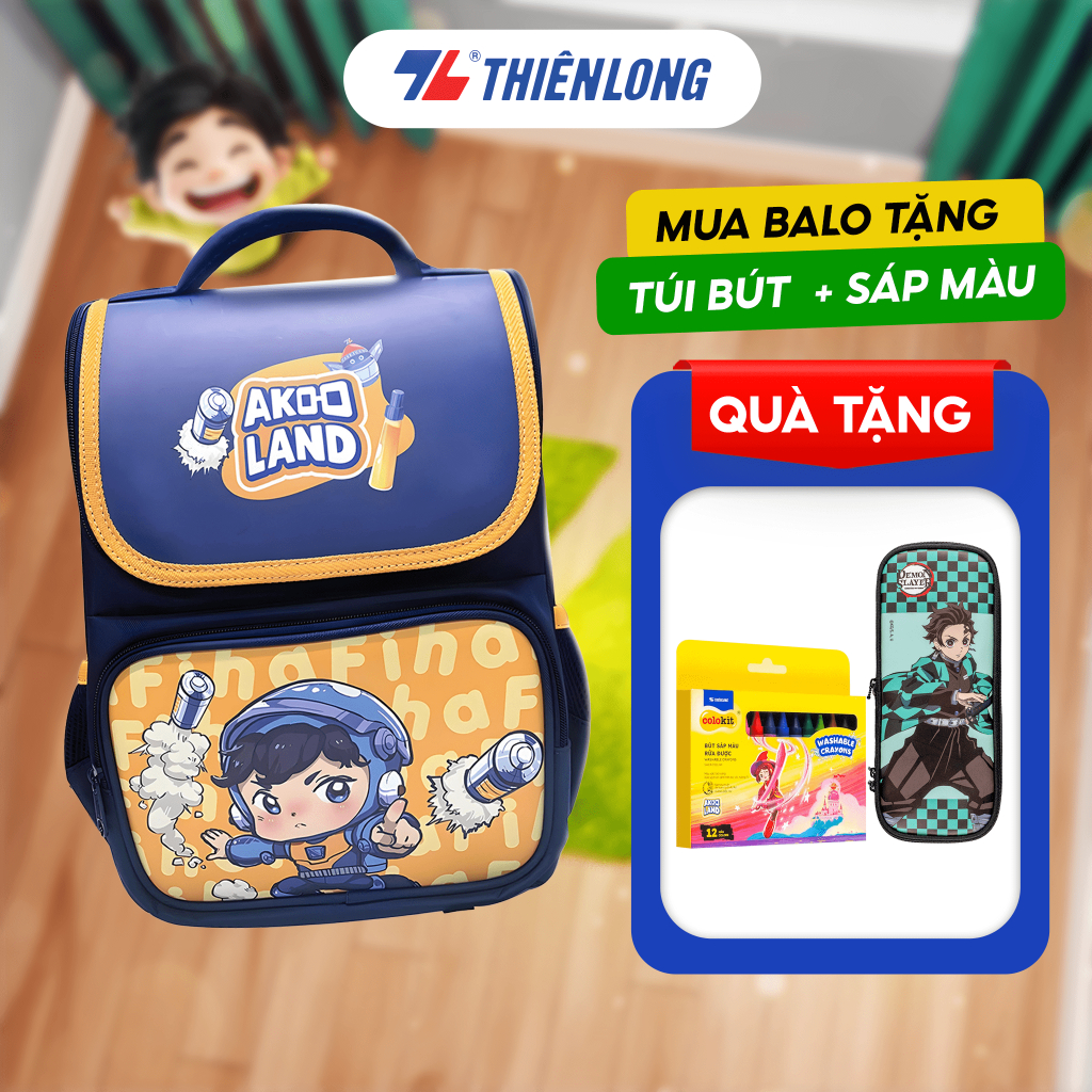 Cặp chống gù AkooLand Thiên Long BP-022/AK - Đệm mút dày dặn hơn ...