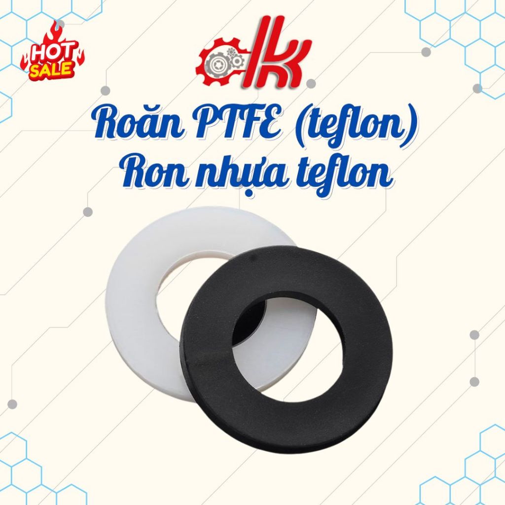 Roăn PTFE (teflon) - Ron nhựa teflon | Shopee Việt Nam