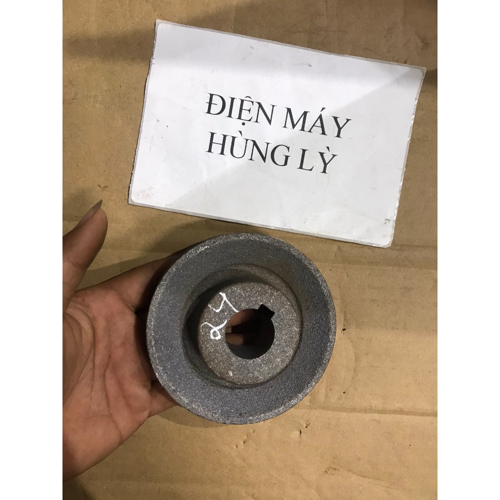 Puly lỗ trong 24mm vòng ngoài 100mm 1 rãnh B lắp mô tơ tăng tốc vòng ...