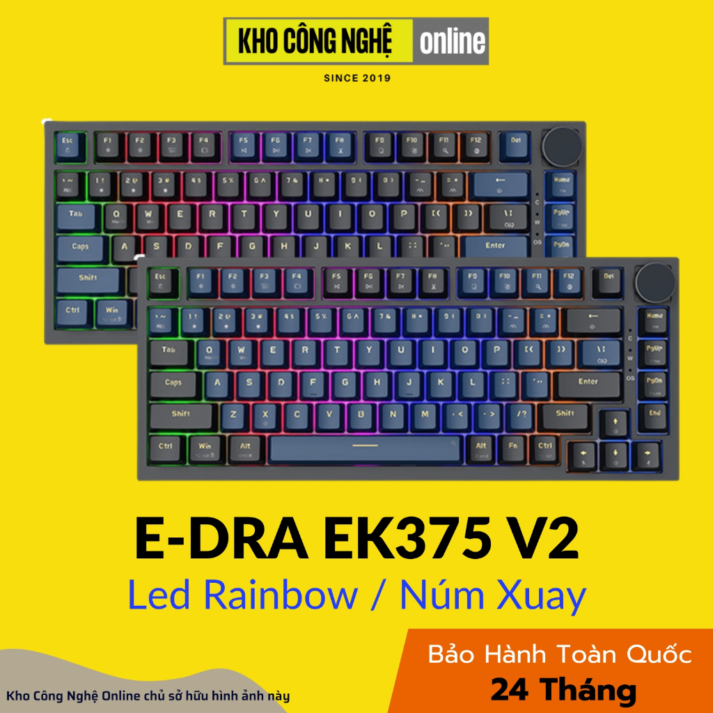 Bàn phím cơ gaming EDRA EK375 v2 Alpha / Beta (Linear switch) | Shopee ...