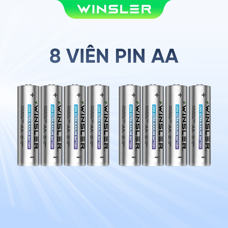 Pin WINSLER AA/AAA 8 viên Alkaline 1.5V, sức mạnh vượt trội, tuổi thọ dài lâu | Shopee Việt Nam