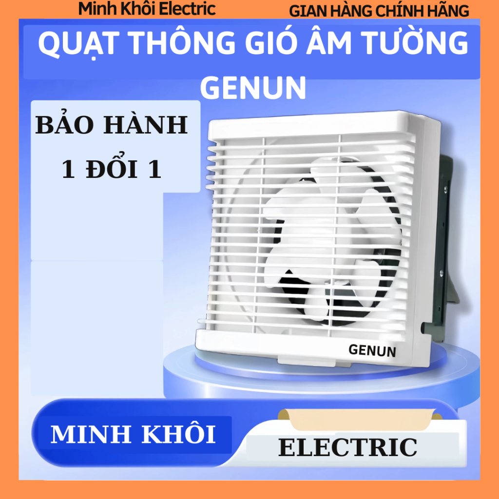 Quạt thông gió âm tường Genun,quạt hút,quạt thông gió gắn tường,quạt ...
