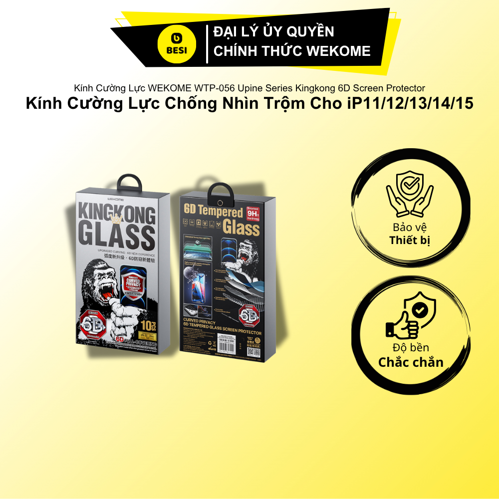 Kính Cường Lực WEKOME WTP-056 Upine Series 6D Screen Protector (Chống ...