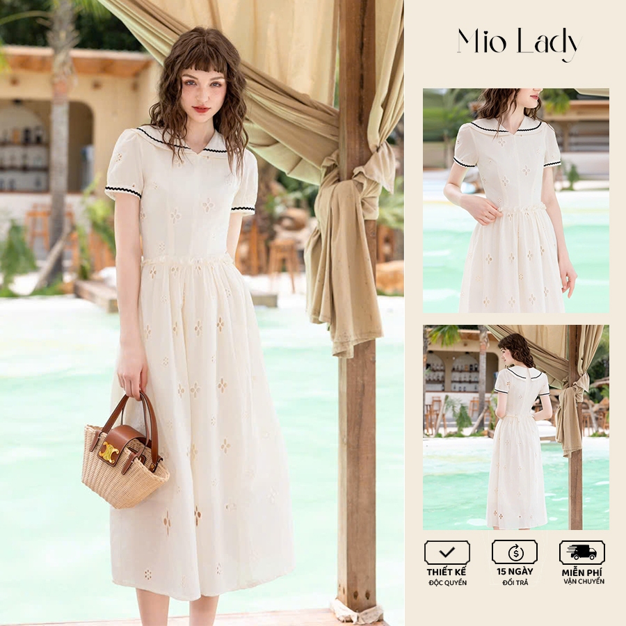 Váy Thêu Hoa Vintage - Chất Thô Boil Nhẹ, Mềm Mát, Dáng Xòe Thanh Lịch ...