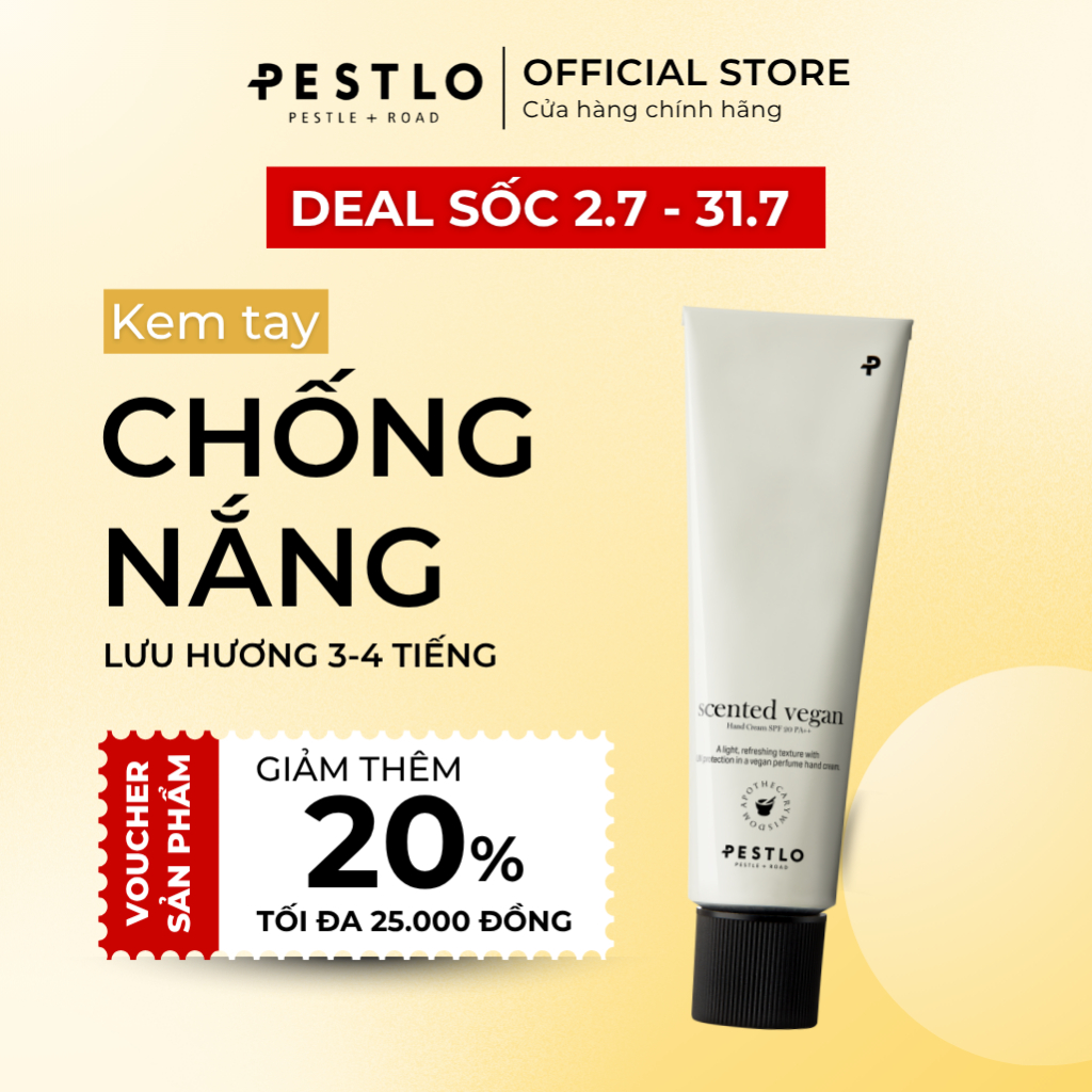 Kem tay PESTLO Ourecipe Scented Vegan Hand Cream SPF20 PA++ 30ml ...