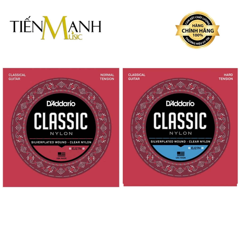 [Chính Hãng] Dây Đàn Guitar Classic D'Addario EJ27H, EJ27N - Clear ...
