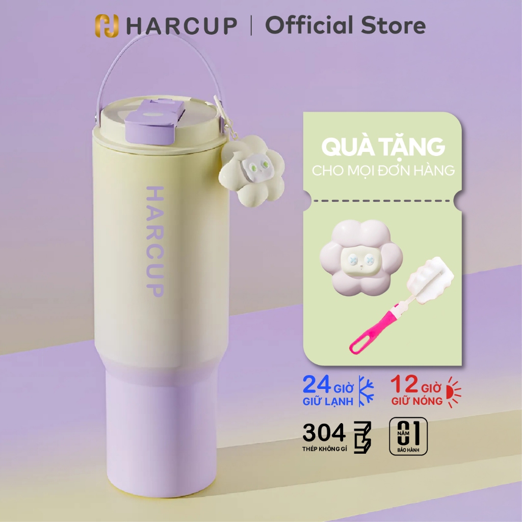 (Tặng Charm) Bình Giữ Nhiệt Cao Cấp Harcup 600/900ml Cách Nhiệt Bằng ...