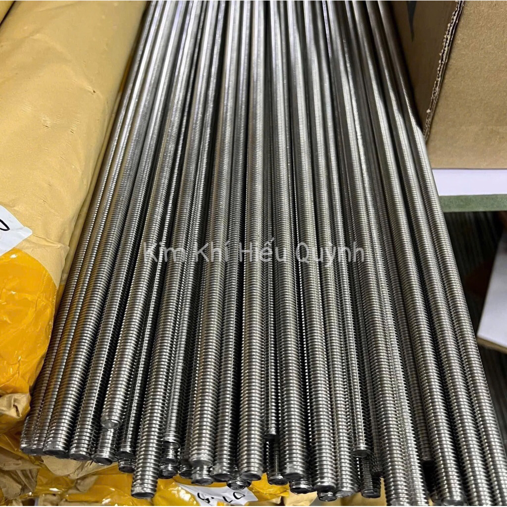Ty ren, thanh ren INOX 304 đủ size M6,M8,M10,M12 (Dài 1 mét) | Shopee ...