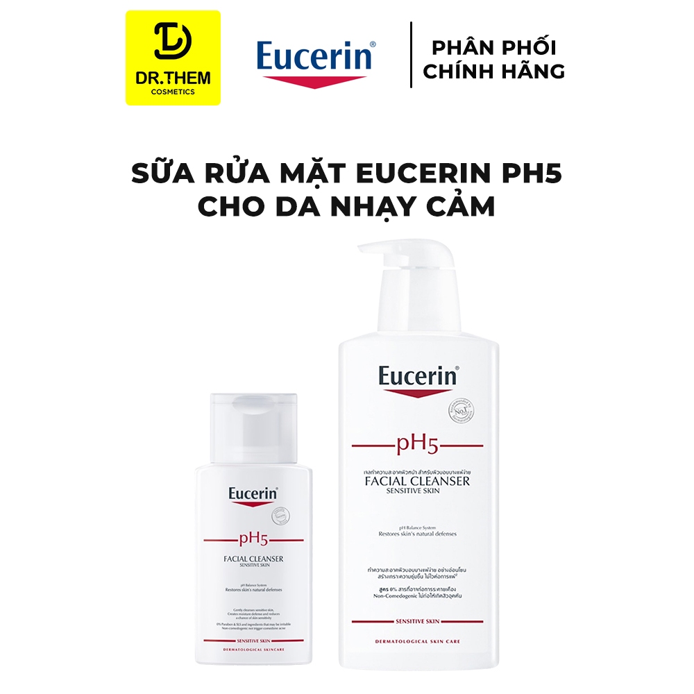 Sữa Rửa Mặt Eucerin PH5 Cho Da Nhạy Cảm 100ml & 400ml - Facial Cleanser ...