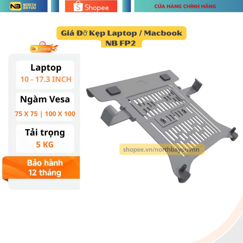 Giá đỡ kẹp Laptop / Macbook NB FP2 - Giá đỡ kết hợp ARM màn hình kẹp ...
