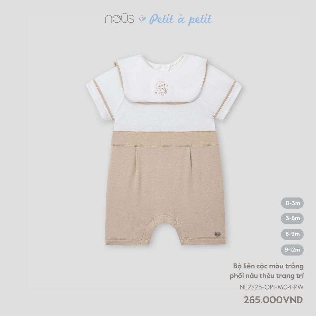 Nous Baby Bodysuit cộc tay, bộ liền cộc bé trai bé gái thoáng mát mềm ...