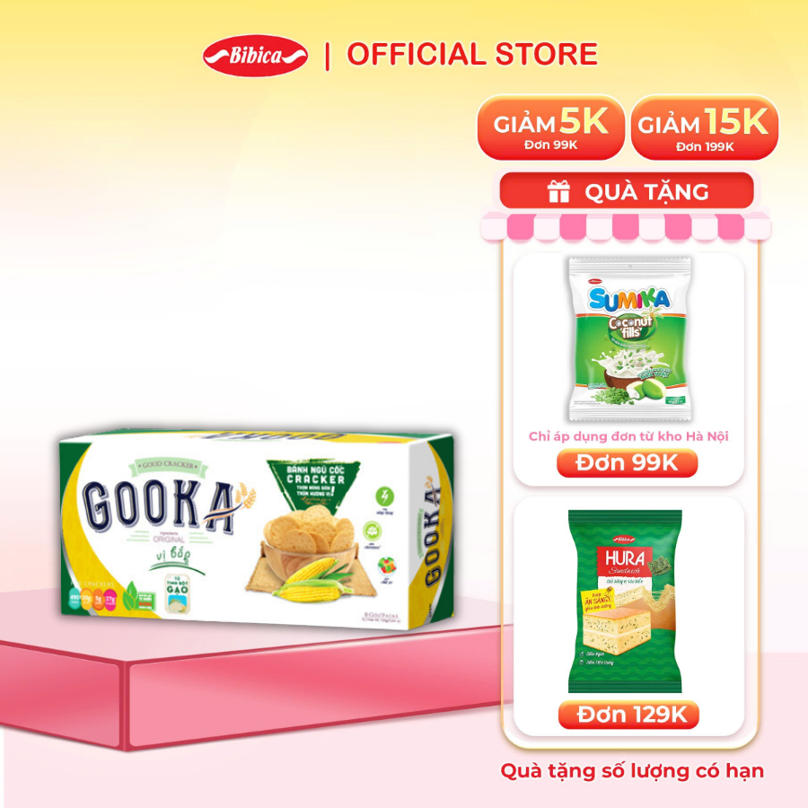 Bánh Gooka Cracker Ngũ Cốc Khoai Tây Bibica 160g | Shopee Việt Nam