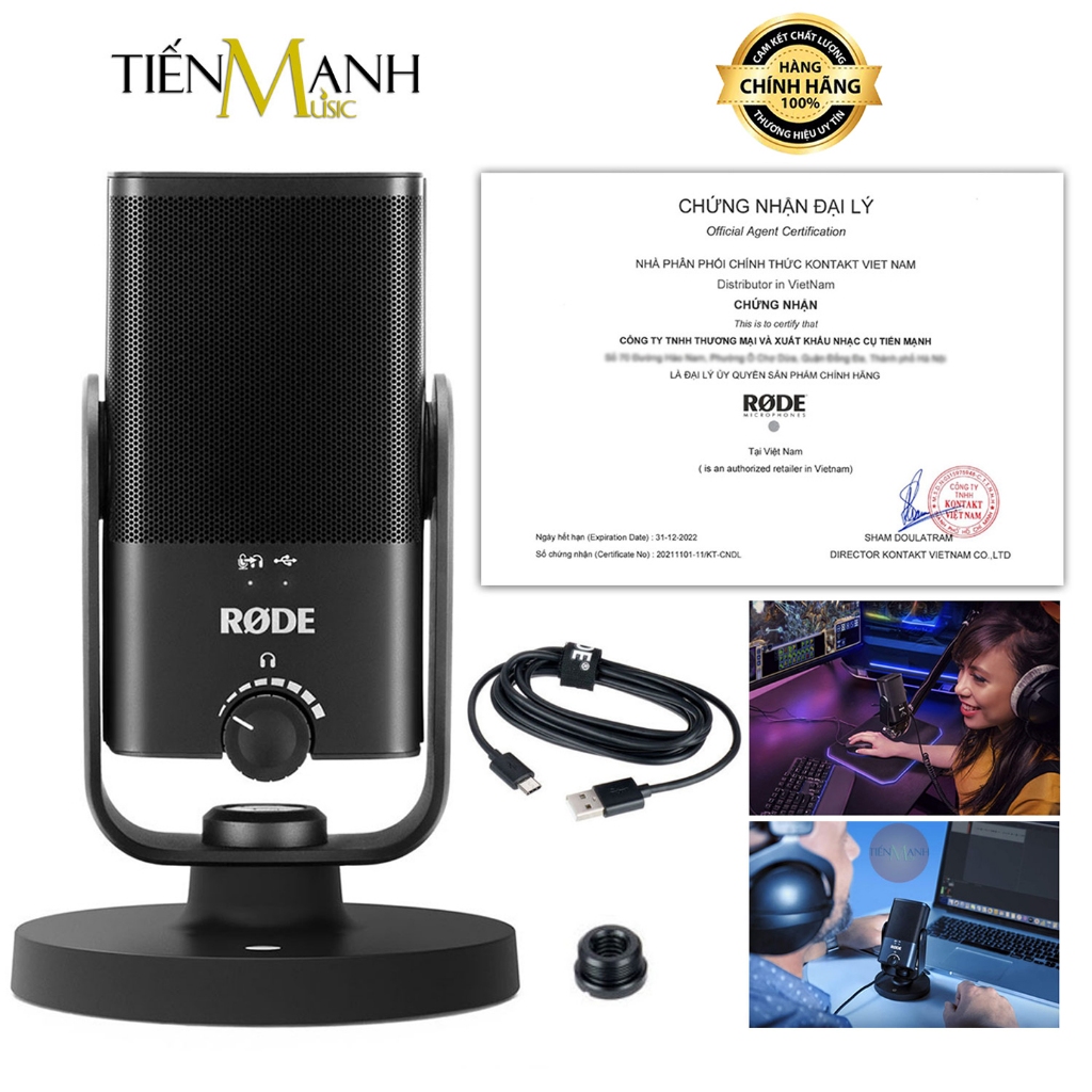 [Chính Hãng] Micro USB Condenser Rode NT-USB Mini - Microphone Thu Âm ...