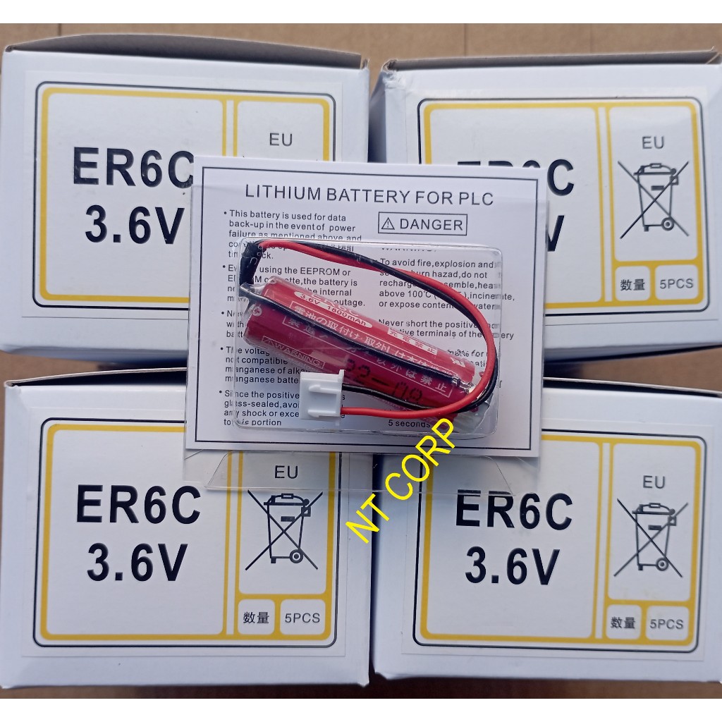 Pin ER6C 3,6V F2-40BL 1800mAh và 2000mAh dùng cho PLC Mitsubishi FX2N ...