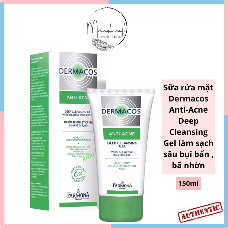 Sữa Rửa Mặt Farmona Dermacos Anti-Acne Deep Cleansing Gel Chứa Bùn Hoạt ...