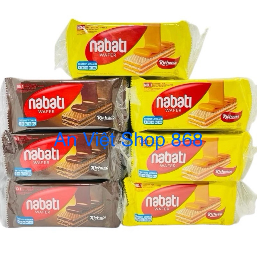 lốc 10 gói Nabati vị phô mai /socola 17g x 10 gói | Shopee Việt Nam