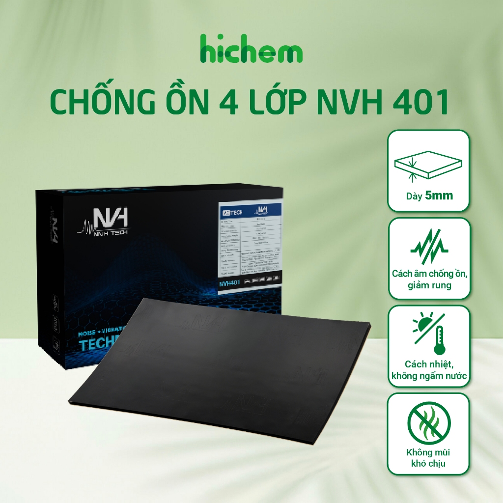 Chống ồn ô tô NVH Tech NVH401 4 lớp dày 5mm kích thước 50x80cm | Shopee Việt Nam