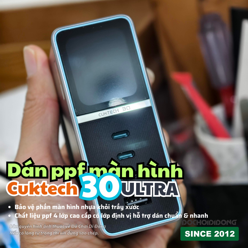 Dán PPF màn hình trạm sạc Cuktech 30 ultra TA3005U Super Power Station ...