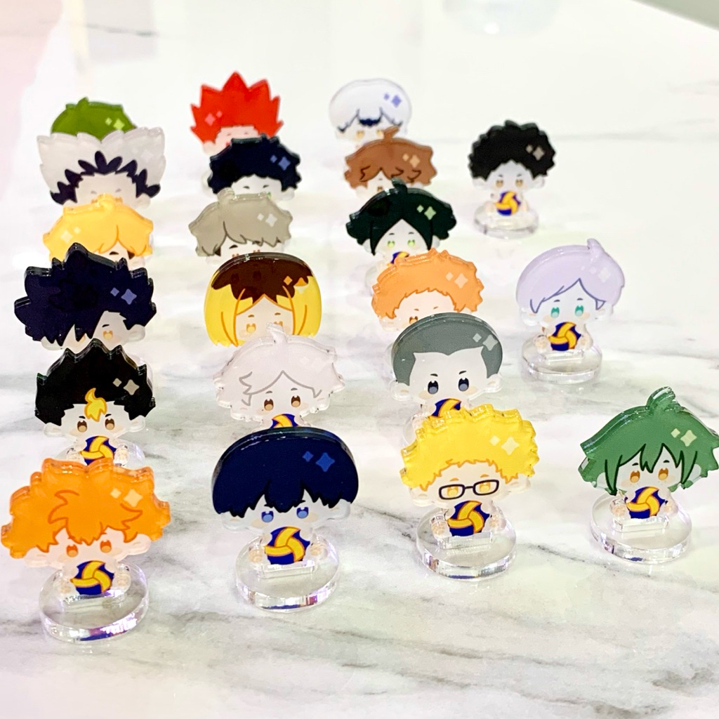 [Haikyuu] GACHA mini standee chibi cute | Shopee Việt Nam