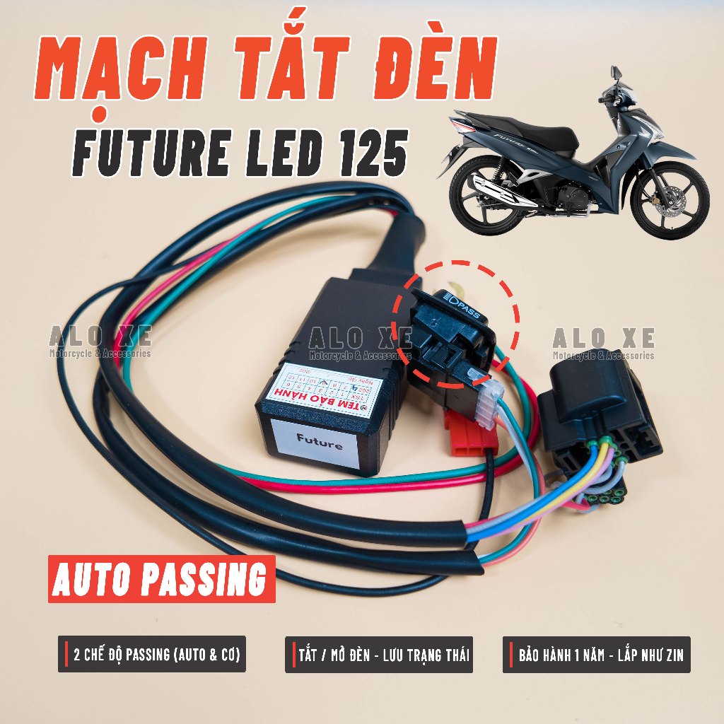 Mạch tắt đèn tích hợp AUTO Passing xe Future 125 LED 2020 - 2025 (BH 1 ...