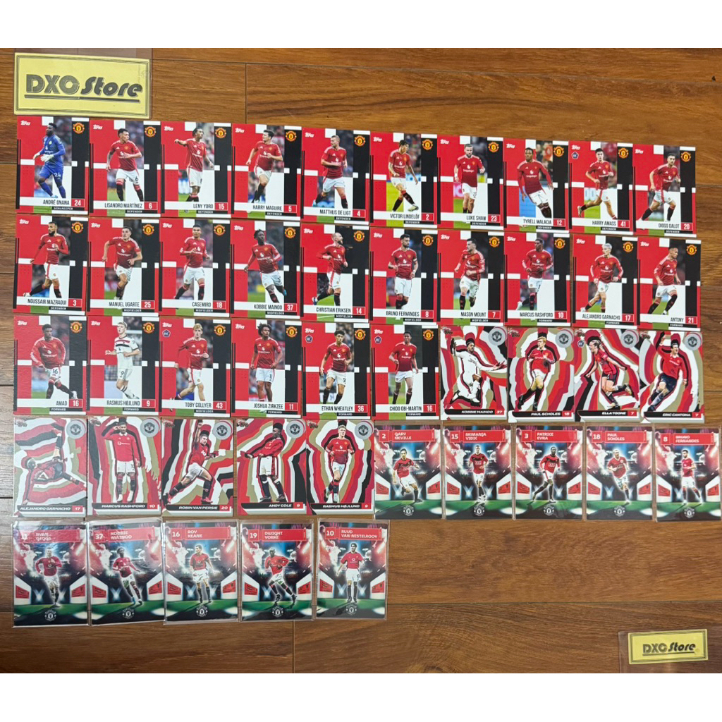 [ CHÍNH HÃNG ] - FULL SET 45 THẺ - TOPPS MANCHESTER UNITED TEAM SET ...