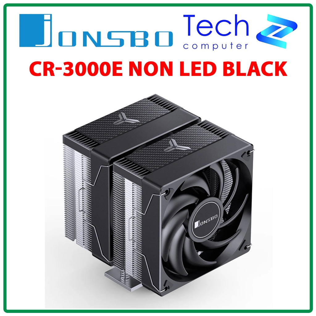 Tản Nhiệt Khí CPU JONSBO CR-3000E BLACK – 6 Ống Đồng – 2 Quạt 120mm – Không LED – Chính Hãng ...