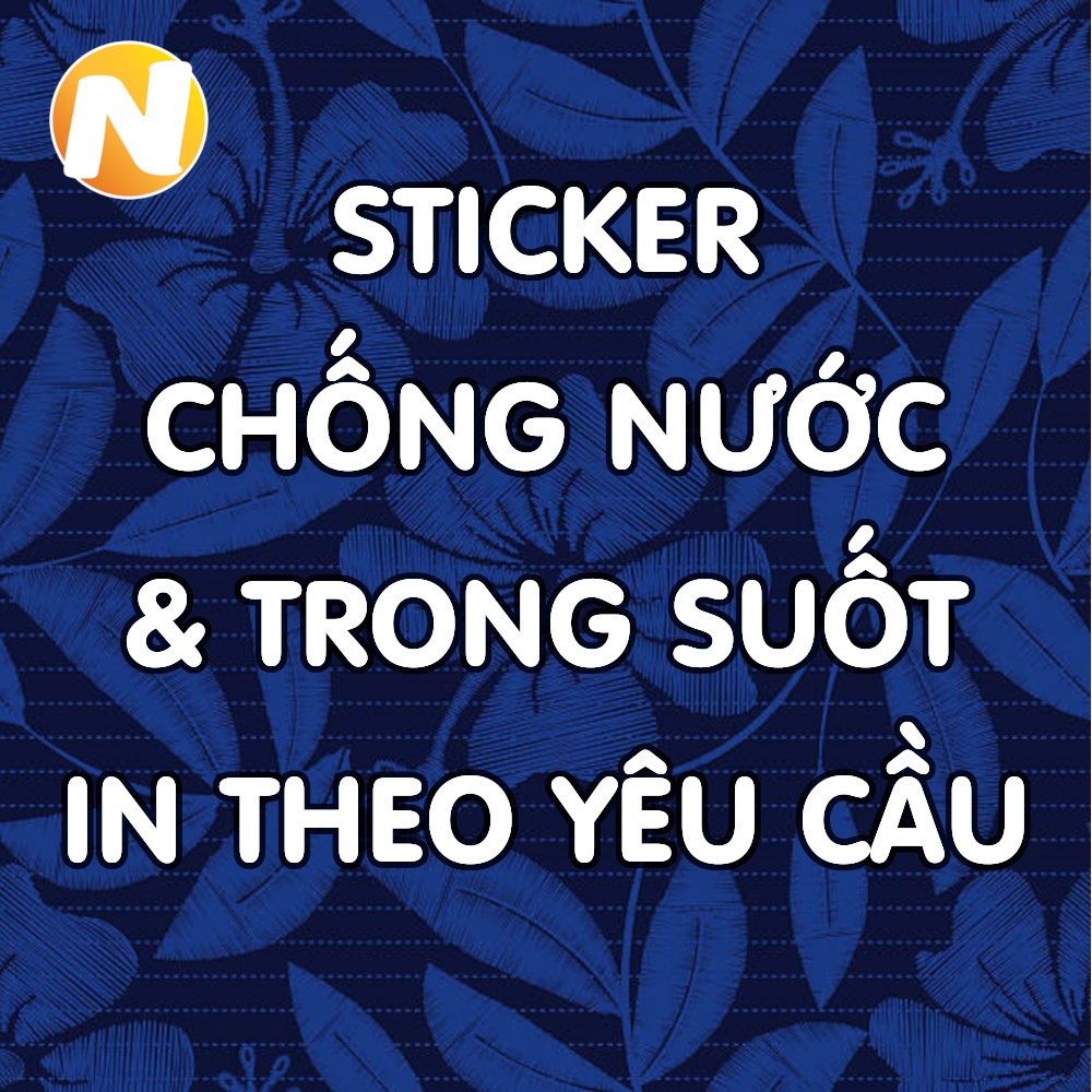 N-DIY In sticker chống nước theo yêu cầu, in ảnh sticker, in nhãn dán ...