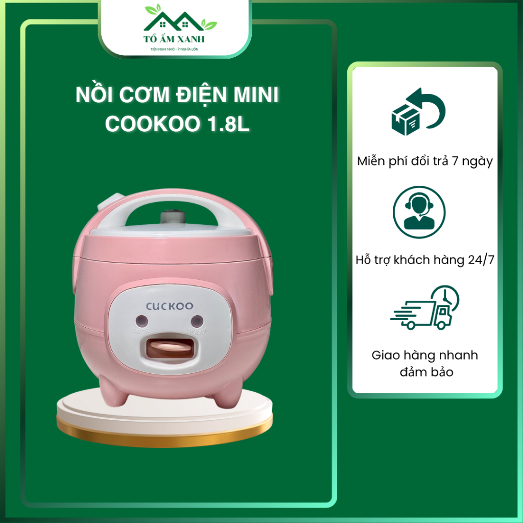 Nồi cơm điện mini Cookoo 1.8L chính hãng nấu nhanh giữ ấm lâu, thiết kế ...