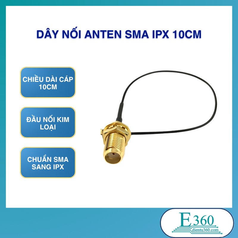 Dây Nối Anten SMA IPX 10CM (Loại Cái) | Shopee Việt Nam